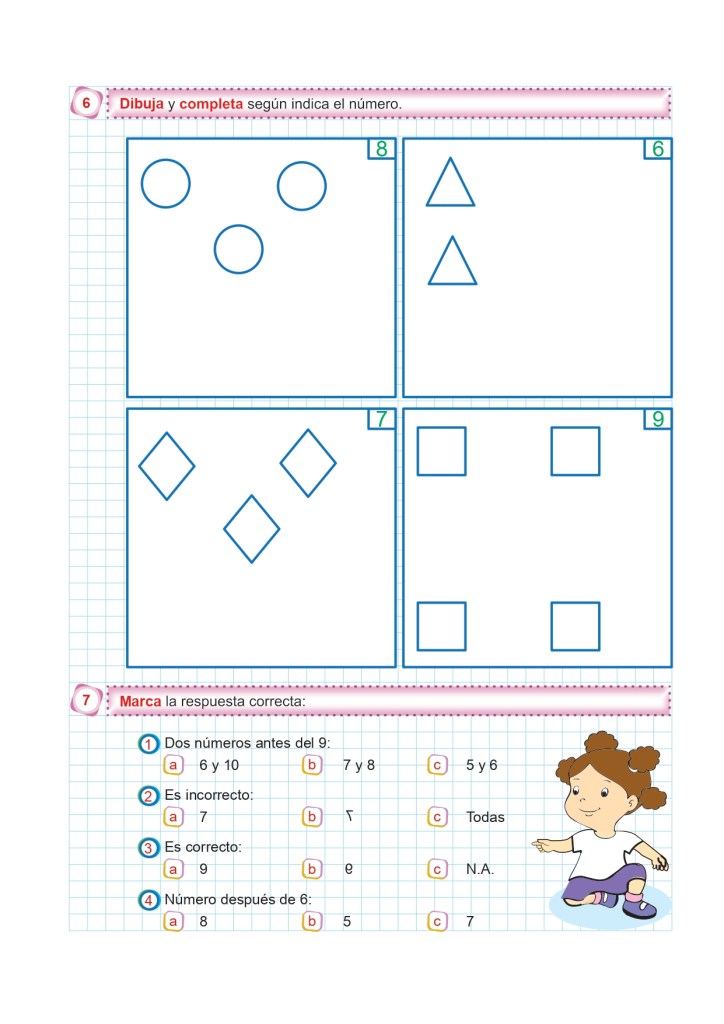 Números del 1 al 9 Primer Grado Matemáticas Fichas para Descargar a ...
